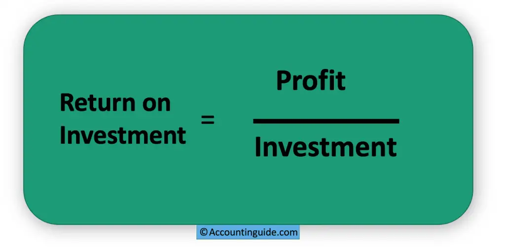 Return on Investment | Definition | Benefit | Limitation | - Accountinguide