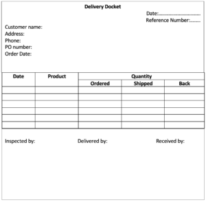 Delivery Docket | Elements | Template | Advantages - Accountinguide